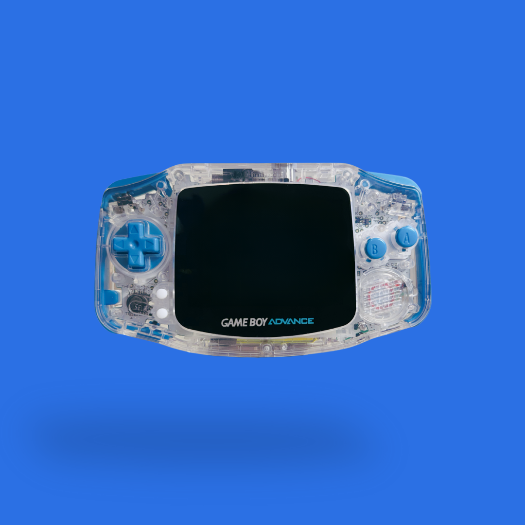 Modded Game boy Advance Funnyplaying Clear | RetroGear