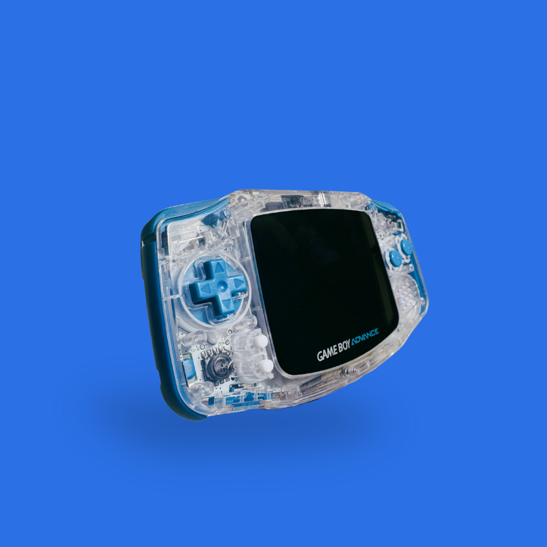 Modded Game boy Advance Funnyplaying Clear | RetroGear